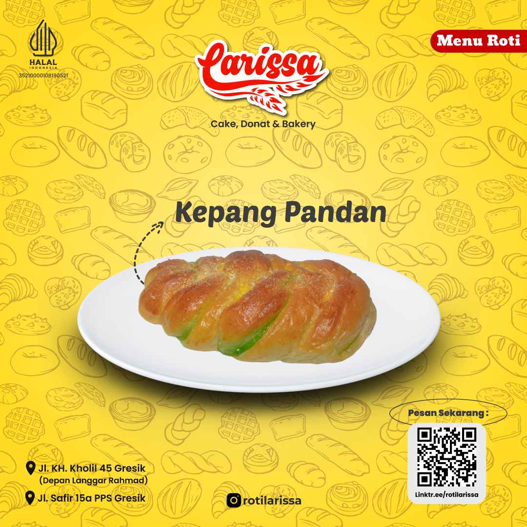 Kepang Pandan - Roti Larissa Bakery